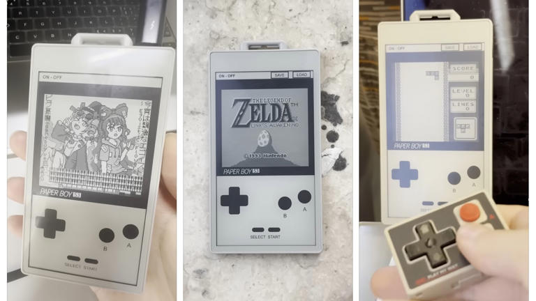 Designer turns niche E-Ink dev board into a 60Hz Game Boy handheld