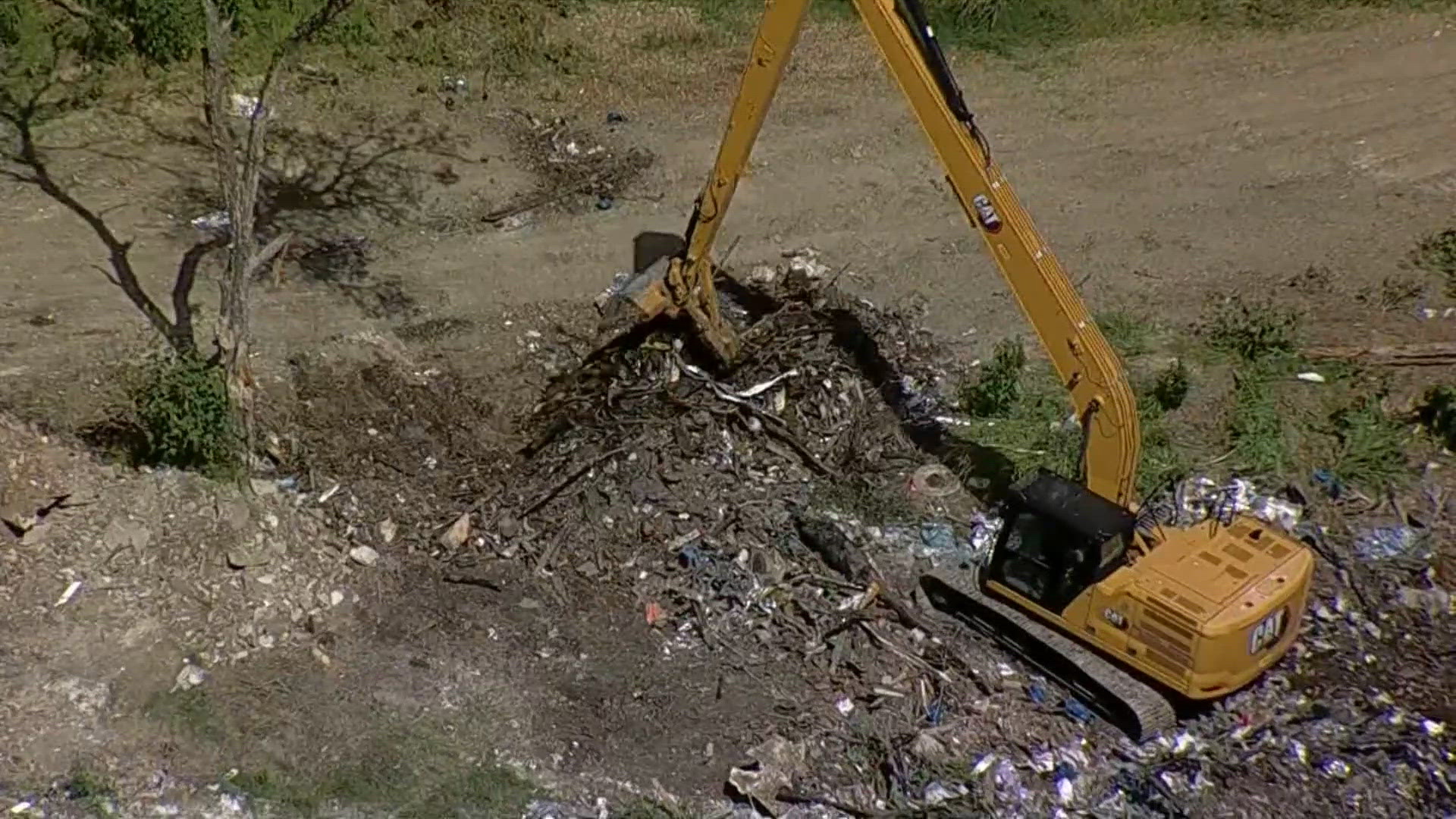 Trash removal in the Trinity River is underway