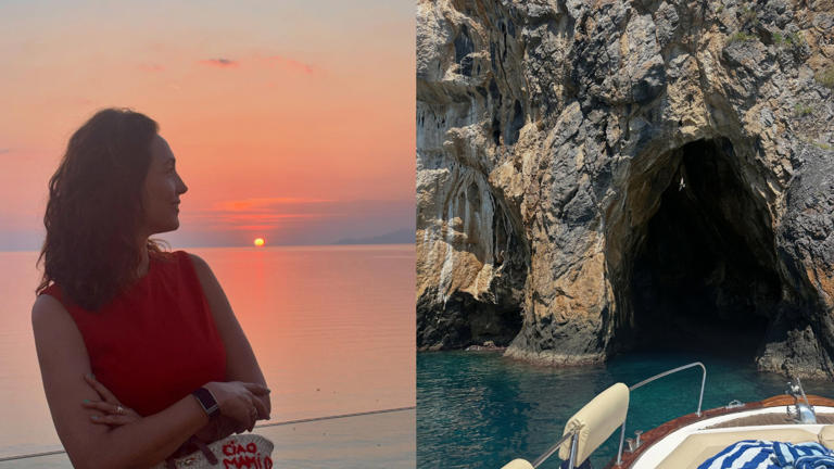 Caterina Balivo, i look della vacanza in Cilento col marito Guido Maria