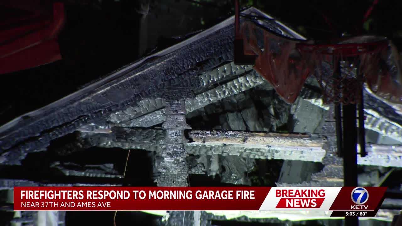 North Omaha garage is a total loss after early Tuesday fire