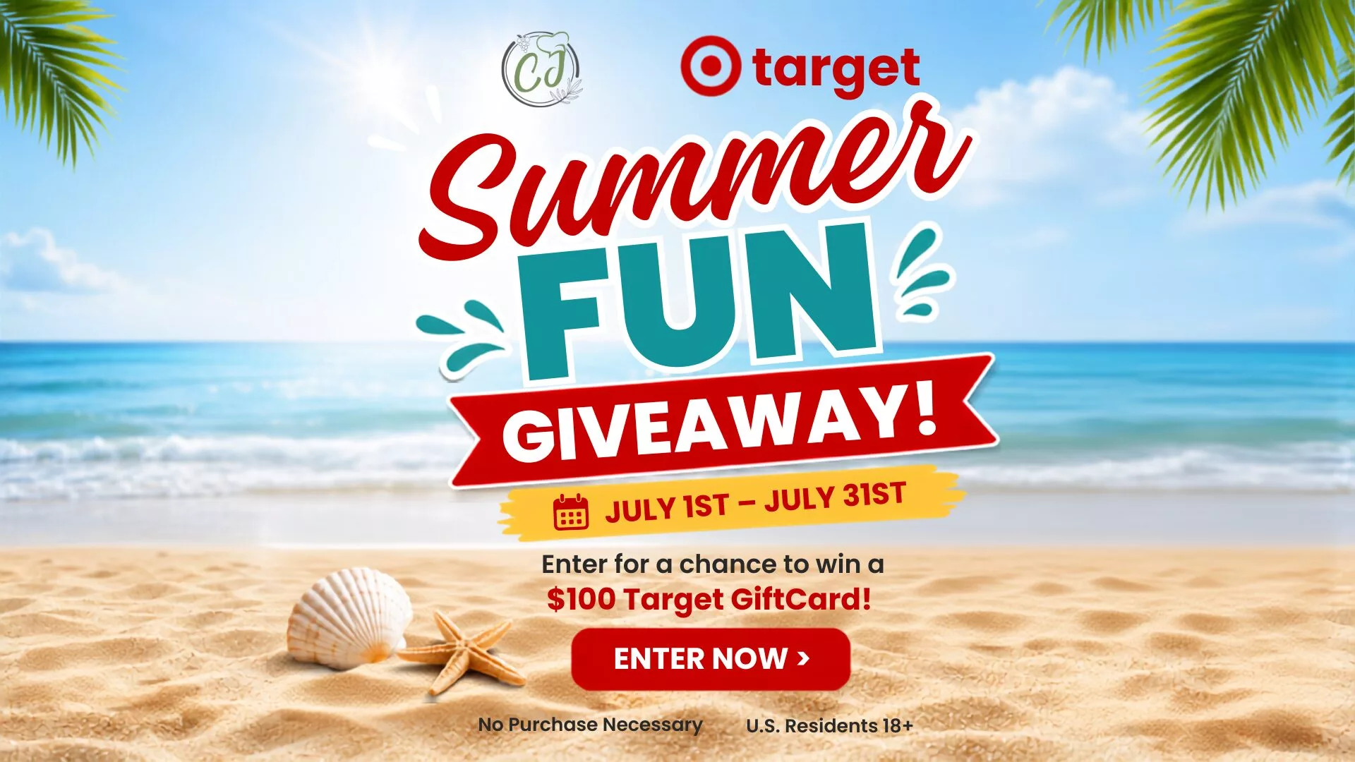 Summer fun giveaway: Enter to win a $100 Target GiftCard