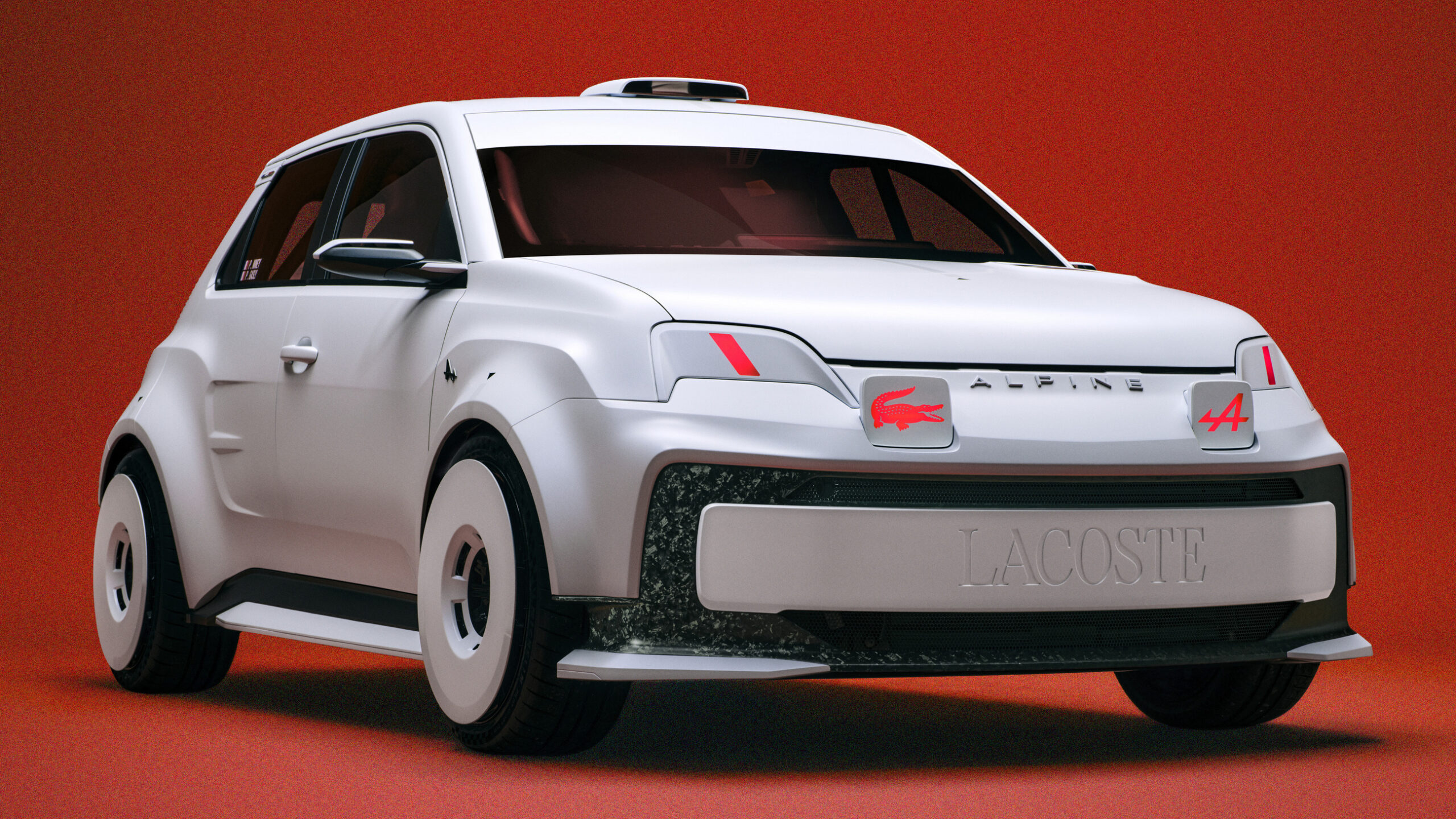 Alpine and Lacoste built a crocodile-tailed rally car