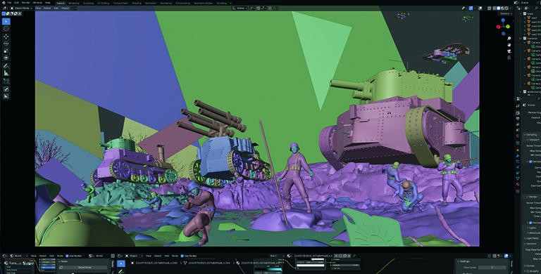 How I blend 3D and 3D effects to create video game key art art using ...