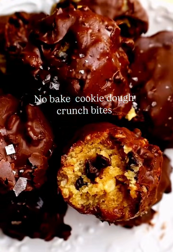Cookie dough crunch bites | Easy no-bake freezer treat recipe