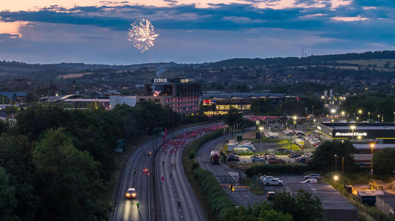Amazing aerial photos of Sparkle Night Walk lighting up Chesterfield's ...