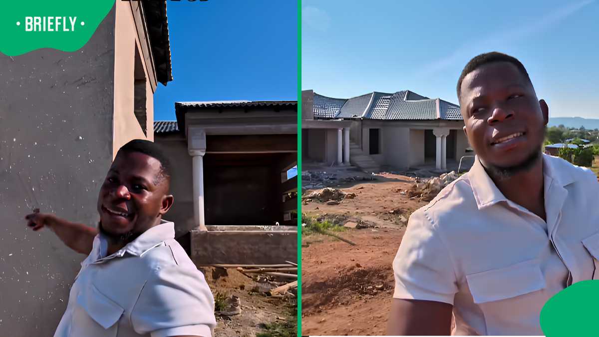 25-year-old man impresses Mzansi with Thohoyandou house build progress ...