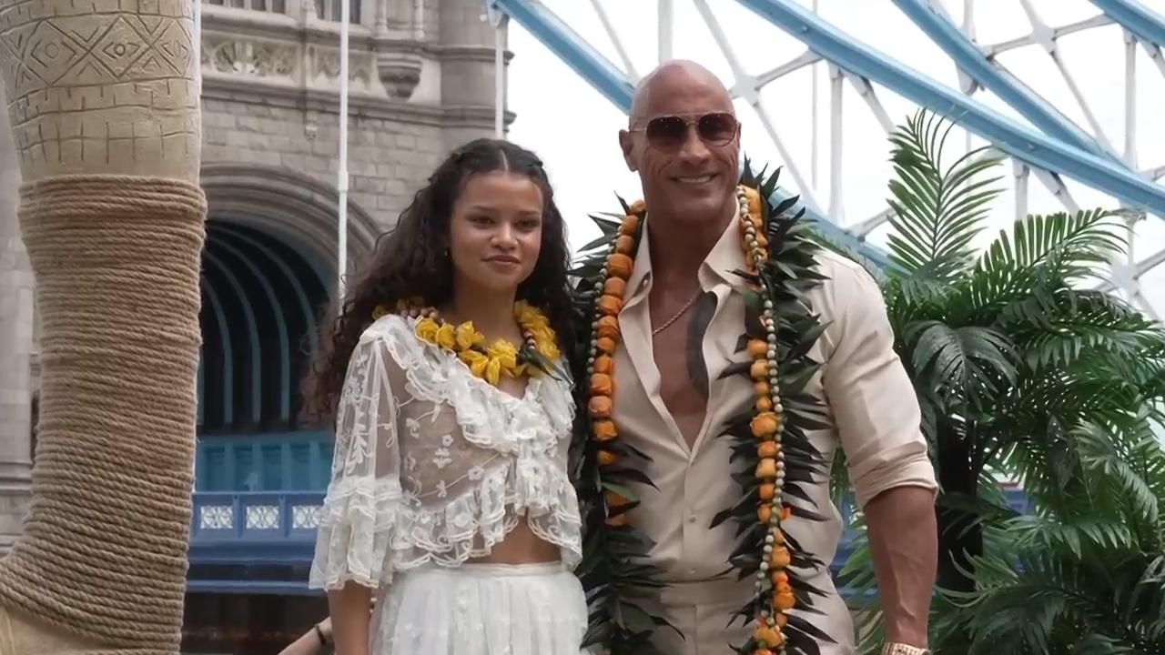 Dwayne Johnson, Catherine Laga'aia launch 'Moana' in London