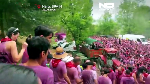 Thousands soaked in wine at Spain's iconic festival