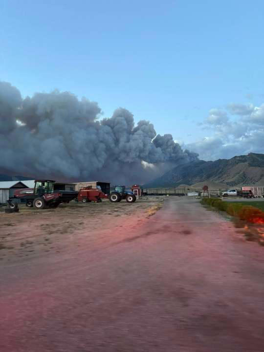 Ranchers brace for potential evacuation as Wild Goose Fire rages on