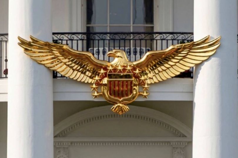 Trump's golden eagle has 'sinister meaning' to number of stars on White ...