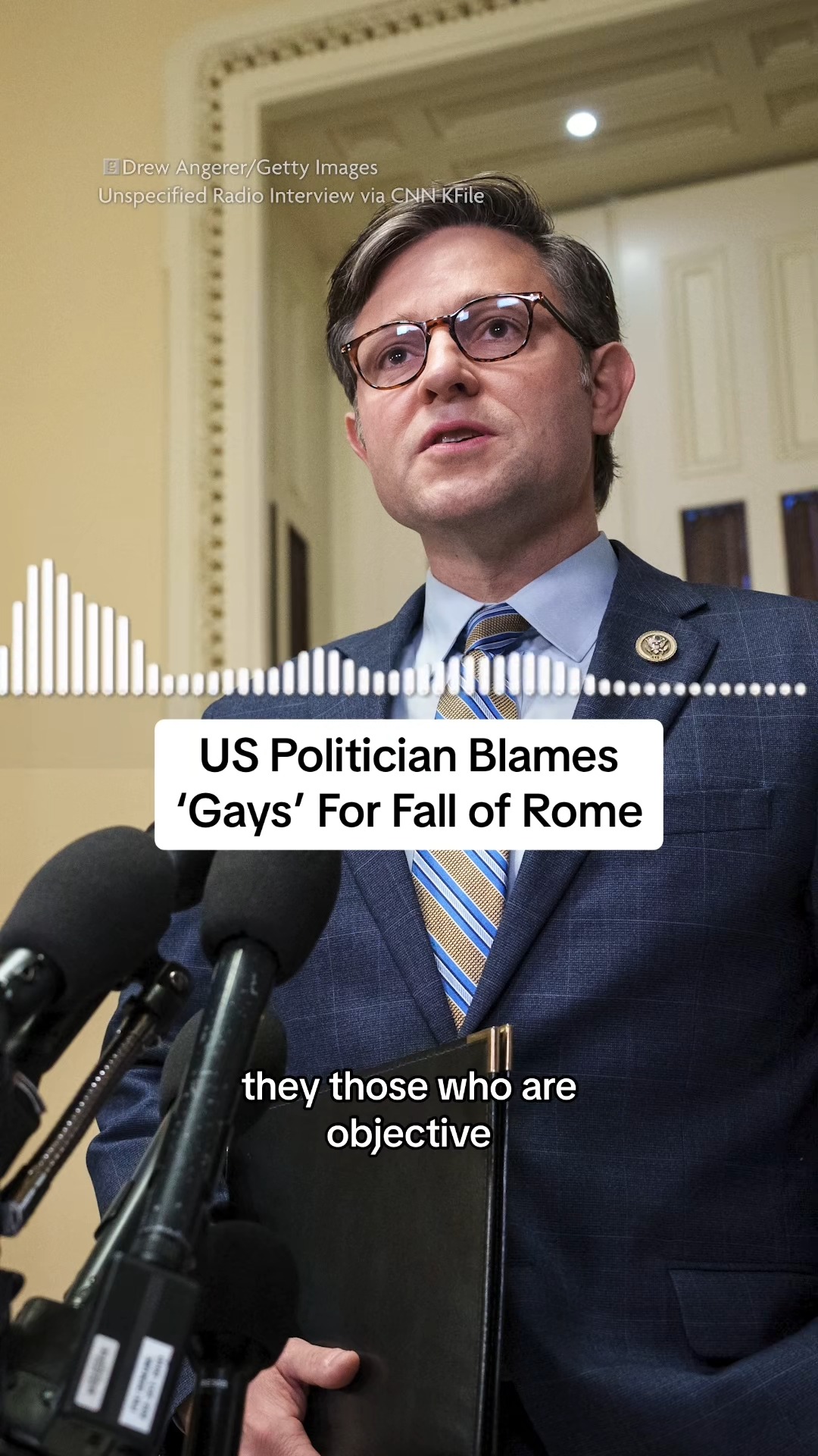 Republican Mike Johnson once credited the fall of the Roman Empire to ...
