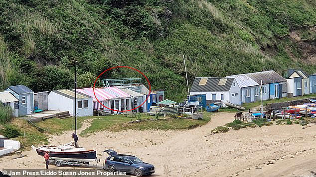 This beach hut with rooftop deck is on sale for £50,000 after six ...