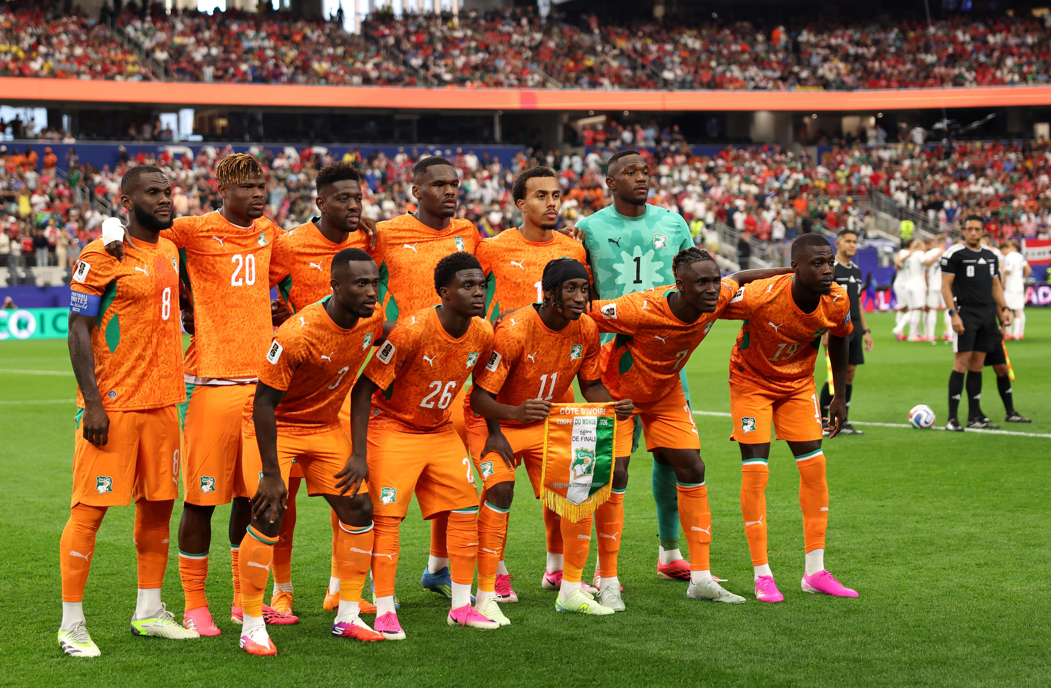 Why is the Ivory Coast abbreviated 'CIV' in the World Cup score box?