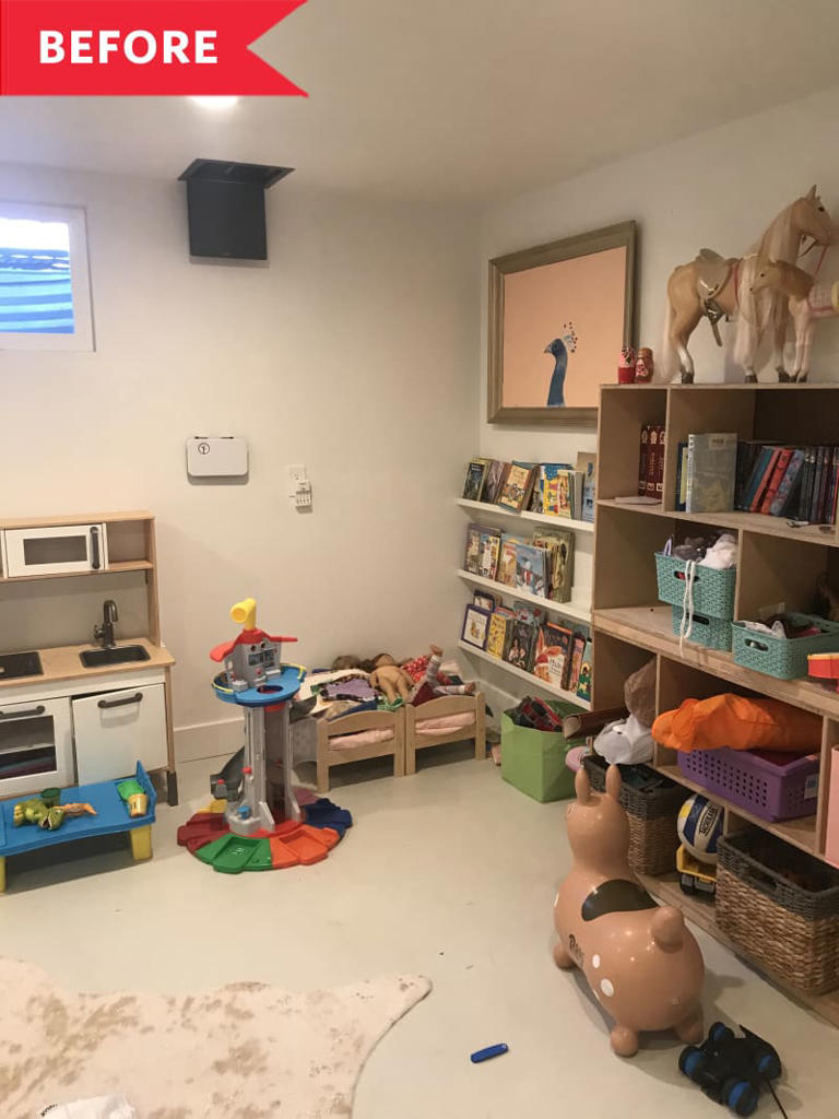 She created the ultimate IKEA toy storage - her basement is clutter-free