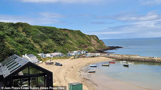 This beach hut with rooftop deck is on sale for £50,000 after six ...