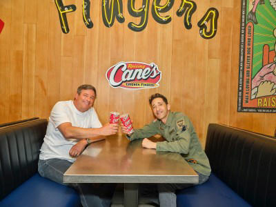 Adrien Brody's latest art monstrosity is a mural for Raising Cane's