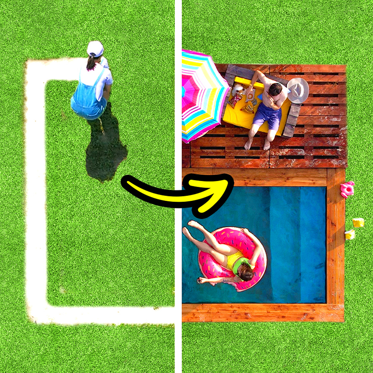 Craft a $100 backyard pool in just one day to impress your friends!