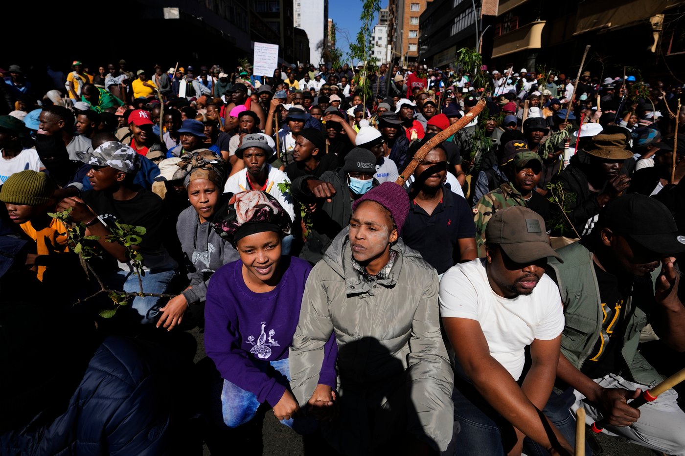 South Africa deploys police for widespread protests by groups opposing ...