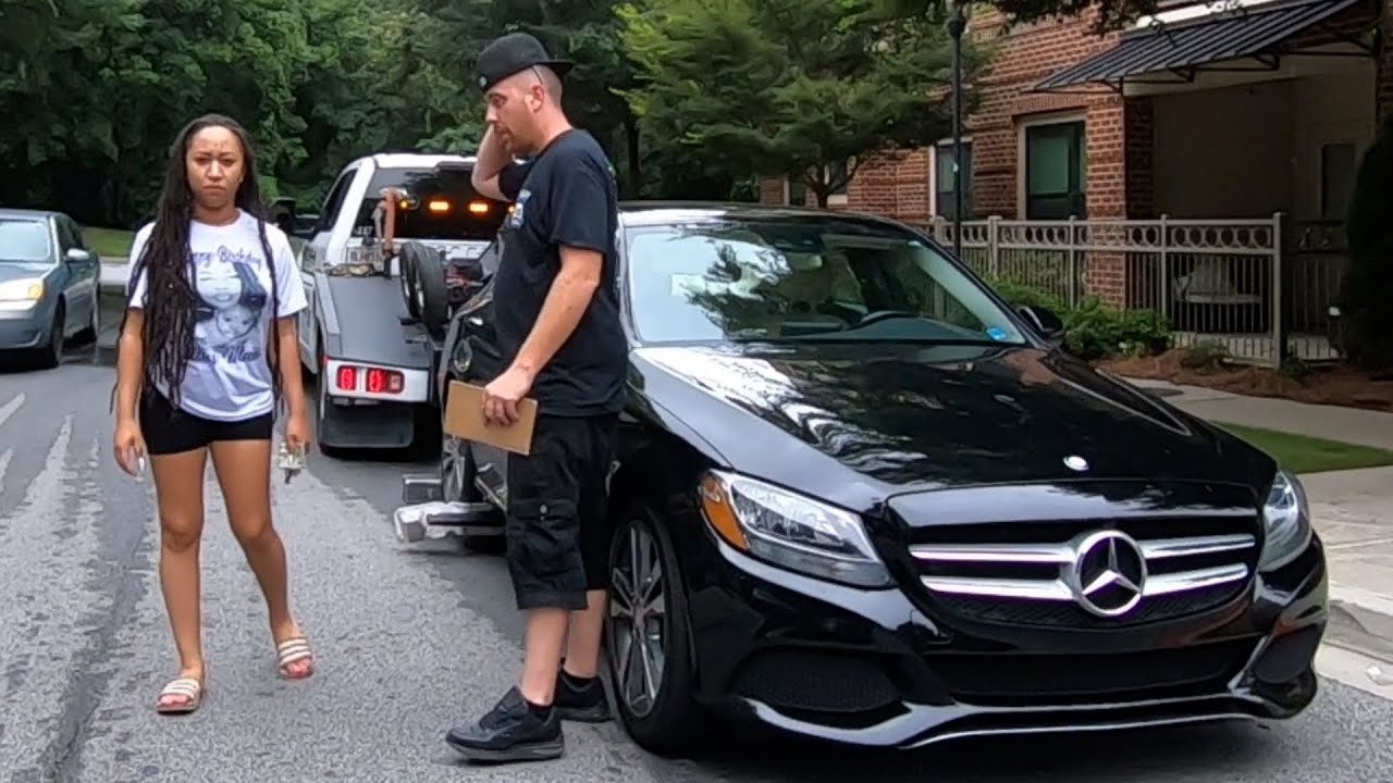 Safety first tow crew avoids slip hazards in parking deck
