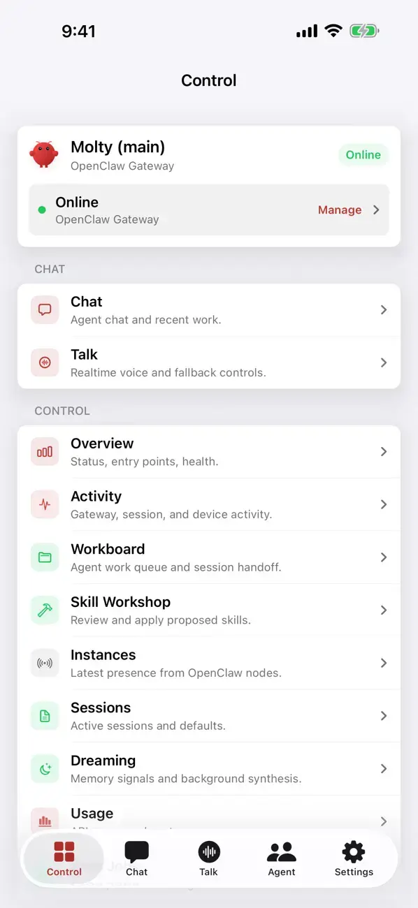 OpenClaw ganha app para Android e iOS que tem interface esquisita