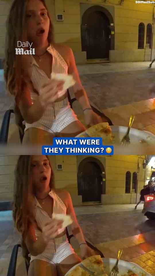 Car reverses into influencer during outdoor dinner