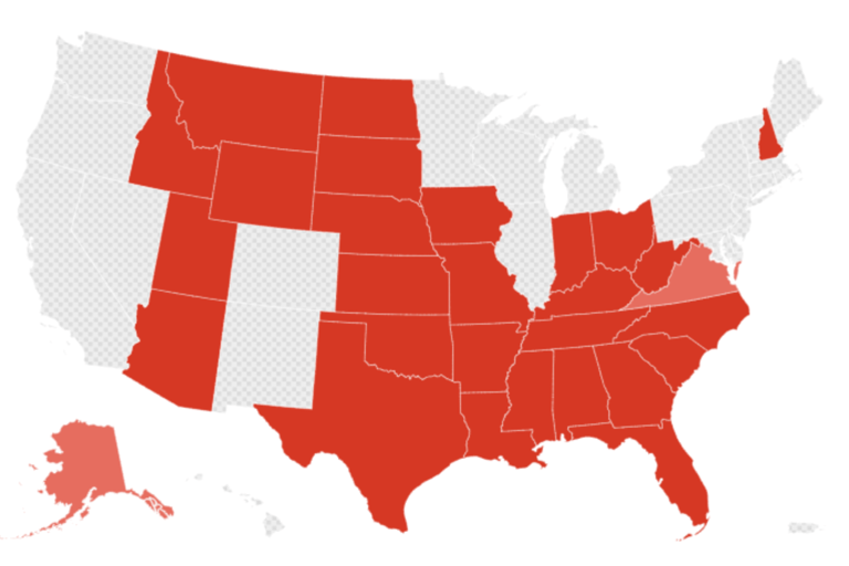 Map shows states banning transgender athletes as Supreme Court rules