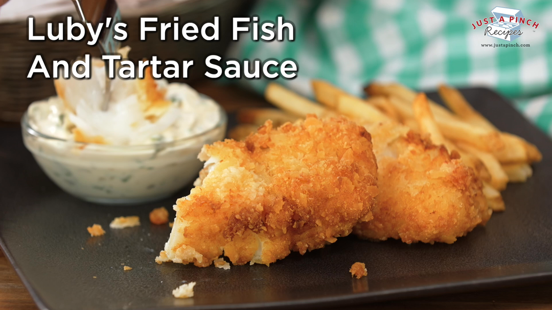 Luby's fried fish and tartar sauce
