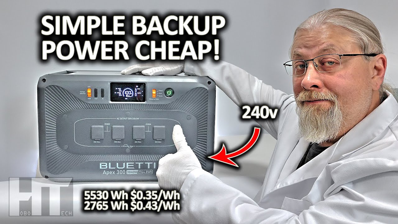 Bluetti APEX 300 120v/240v modular home backup power station | Cheap ...
