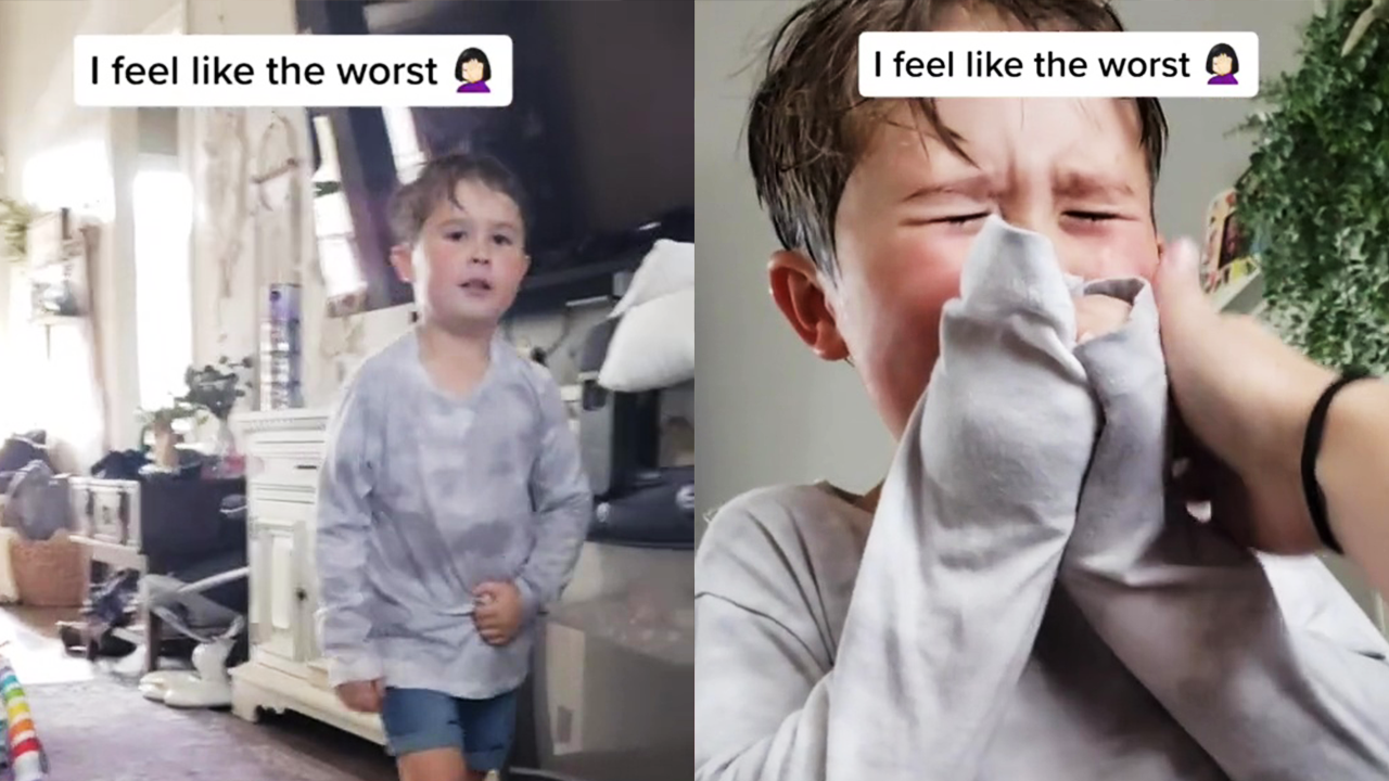 Mom tests level-headed son with 'I ate all your Halloween candy' prank