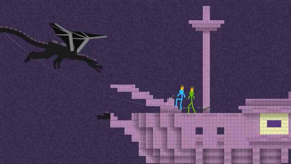 Spider end: Stick figures ride beyond the void
