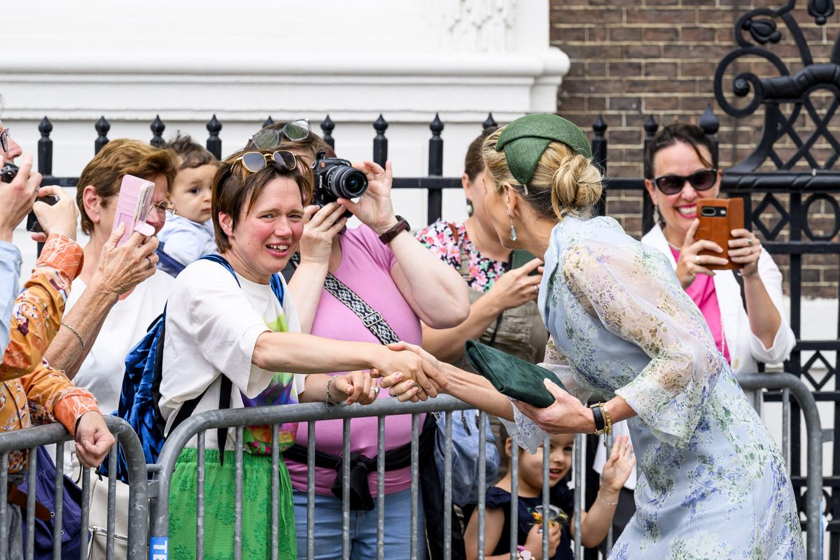 Princess Amalia and Queen Máxima coordinate in blue floral looks for ...