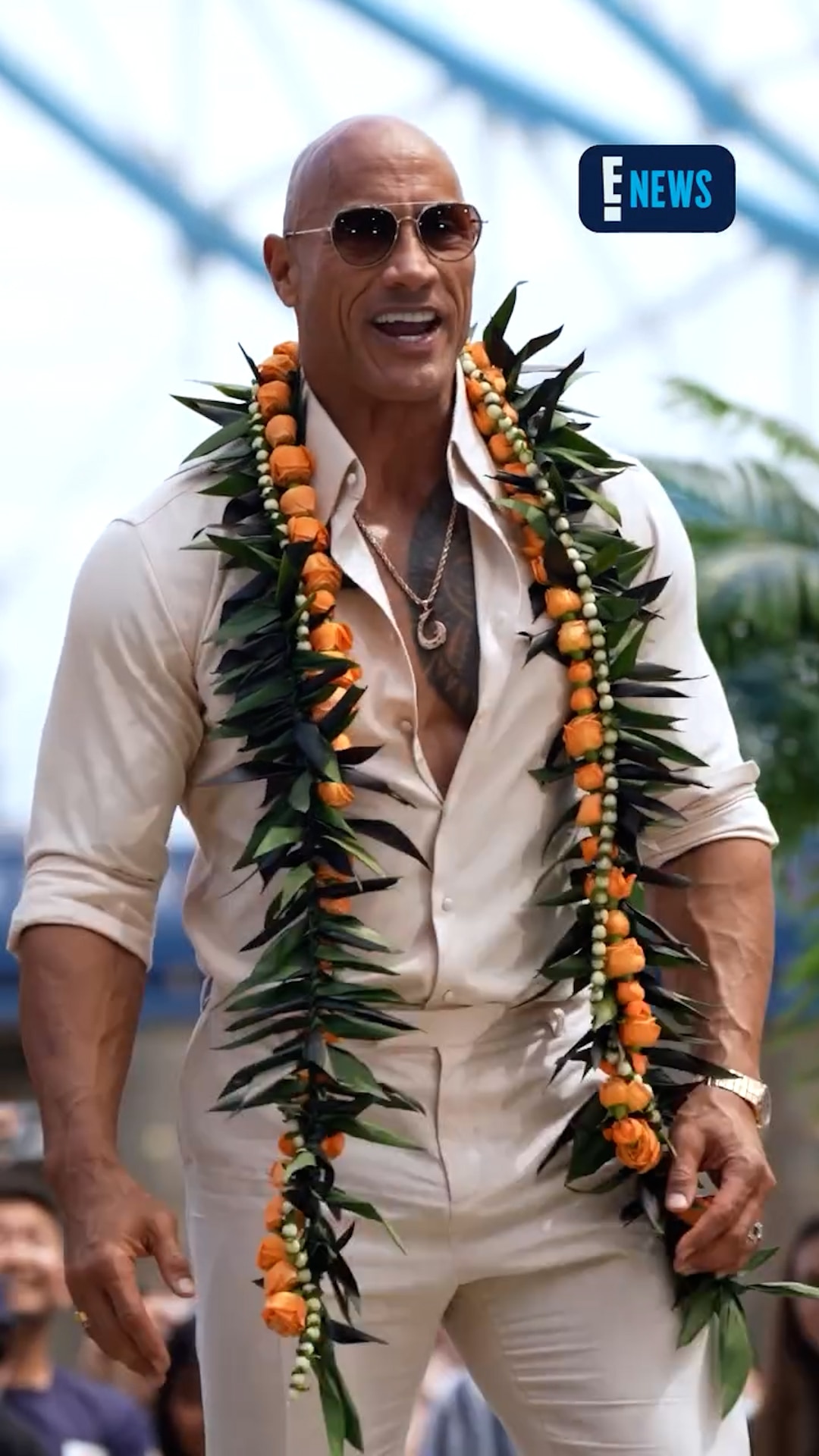 Dwayne Johnson and Catherine Laga'aia for "Moana"