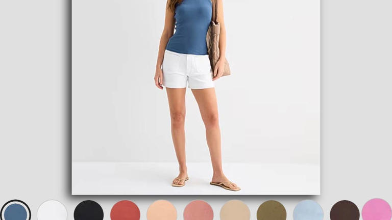 JCPenney’s $7 high-neck tank tops come in 11 colors and are 65% off