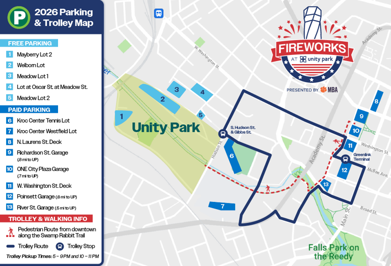 Greenville prepares for Fourth of July celebration at Unity Park