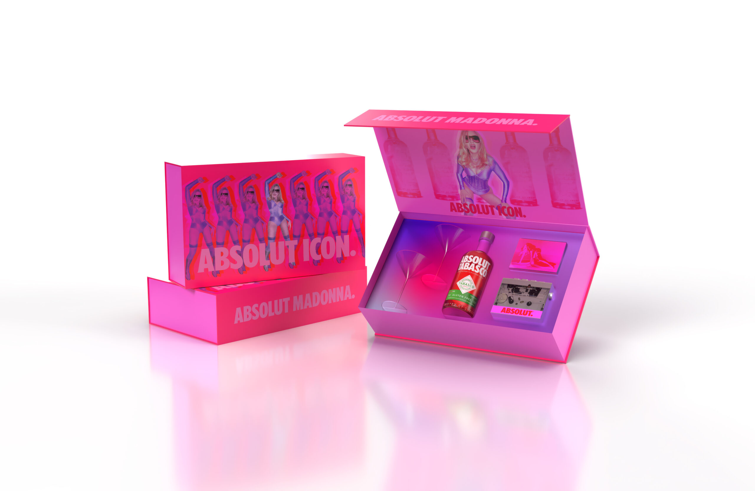Madonna teams with Absolut for Tabasco vodka martini cocktail kit