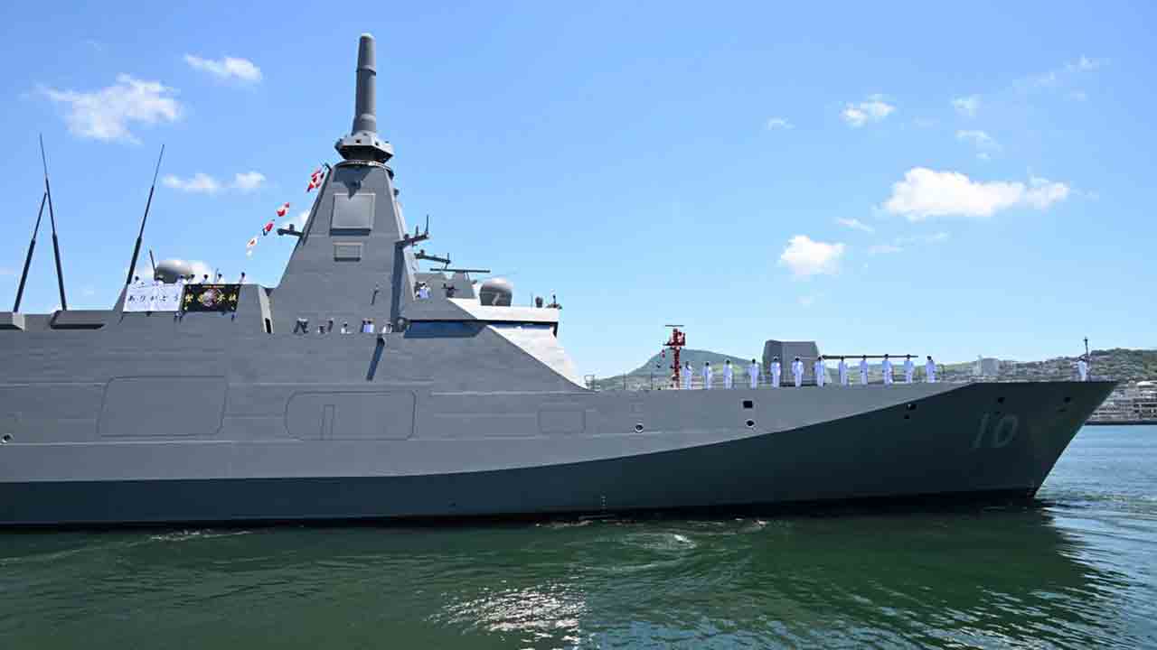 Japan commissions 10th Mogami-class frigate with Mk.41 missile launch ...