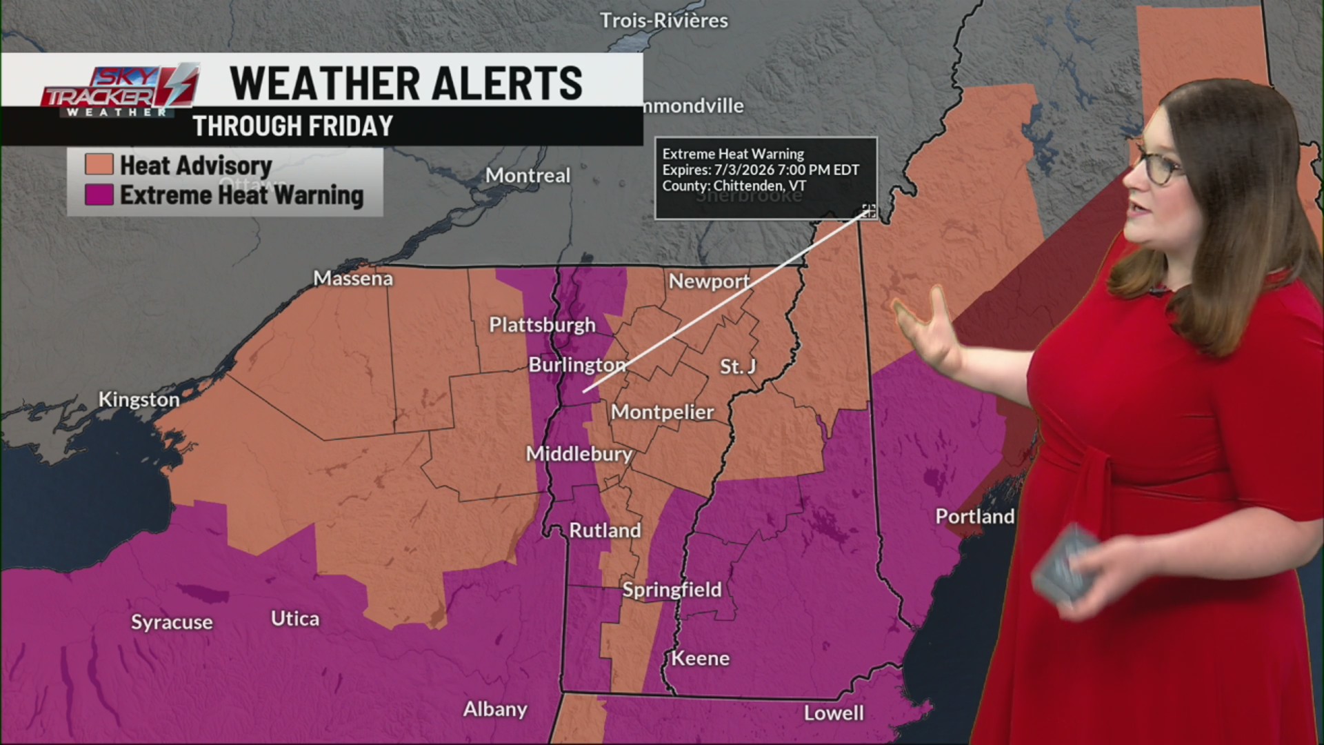 Strong storms overnight, extreme heat warning in effect Wednesday