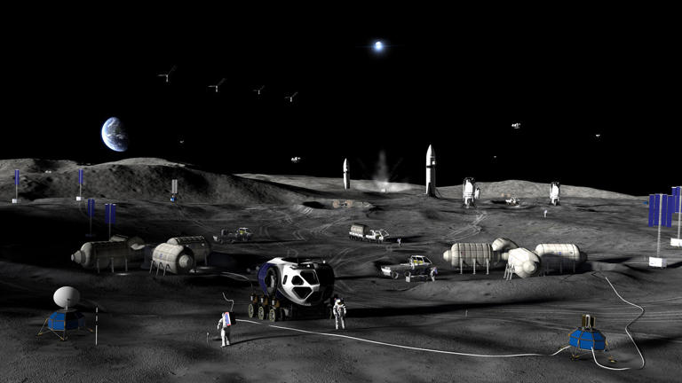 NASA barrels ahead with moon base plans, doling out nearly $600 million ...