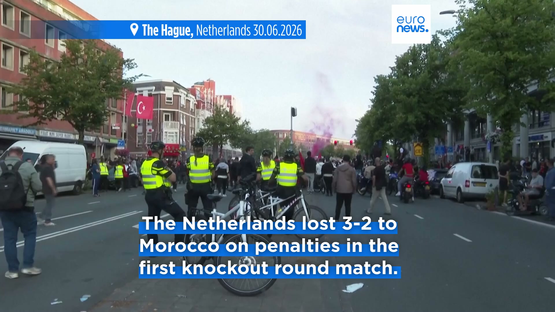 Morocco's World Cup win sparks celebrations and clashes in The Hague