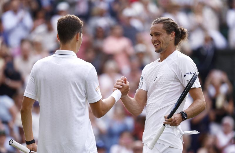 Tennis-Zverev fends off Blockx barrage to avoid first-round loss