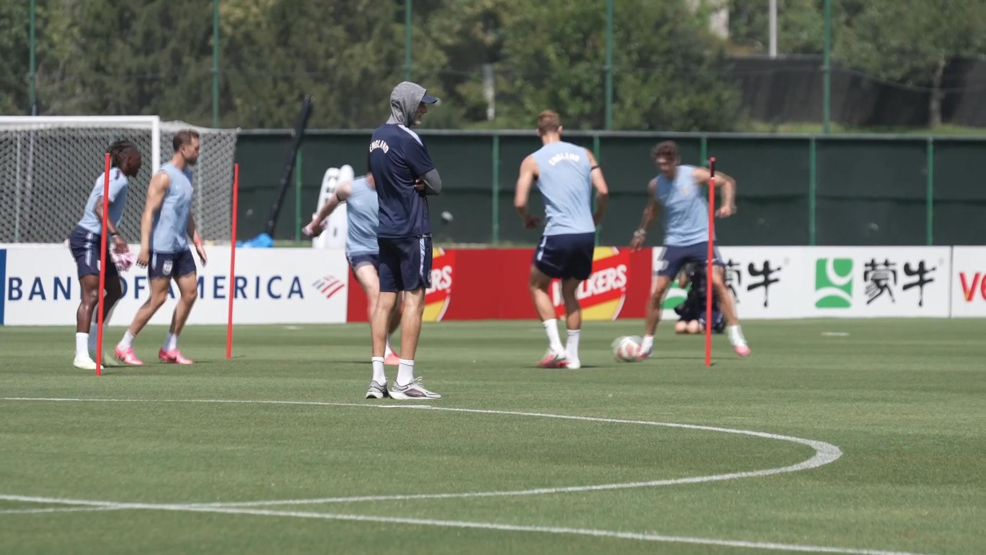 England train on eve of DR Congo World Cup round of 32 clash