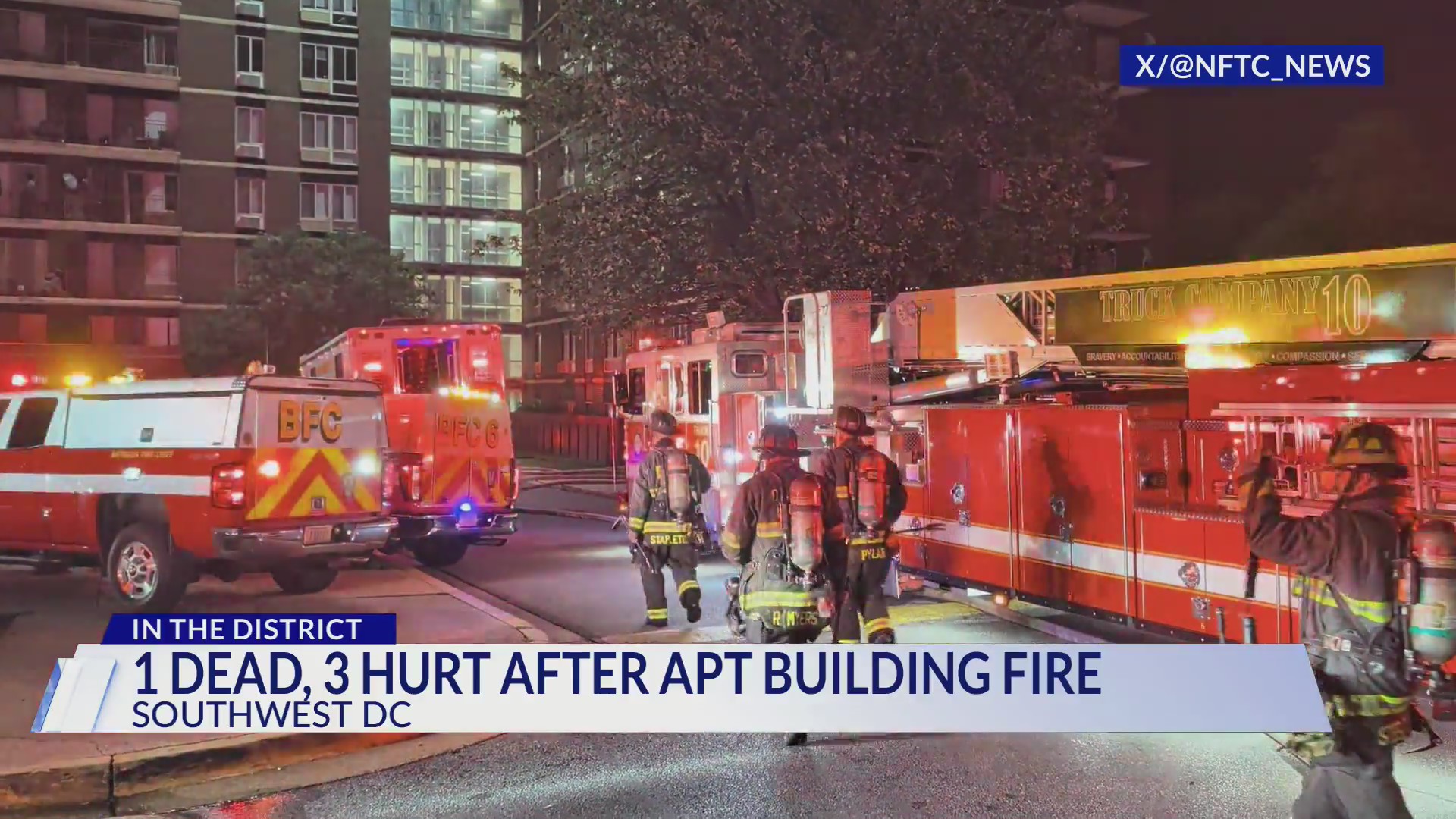 1 dead after fire at DC high-rise apartment building; multiple displaced