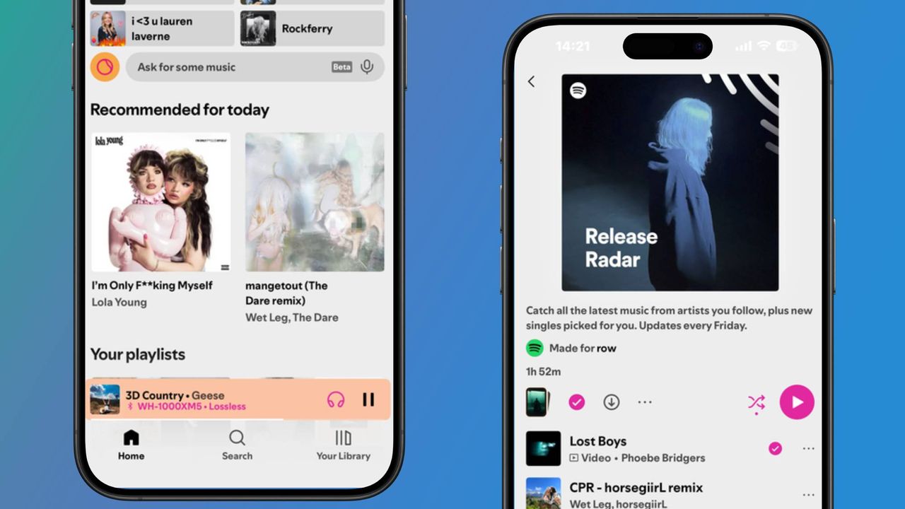 How to enable a light mode appearance on Spotify using smartphone settings