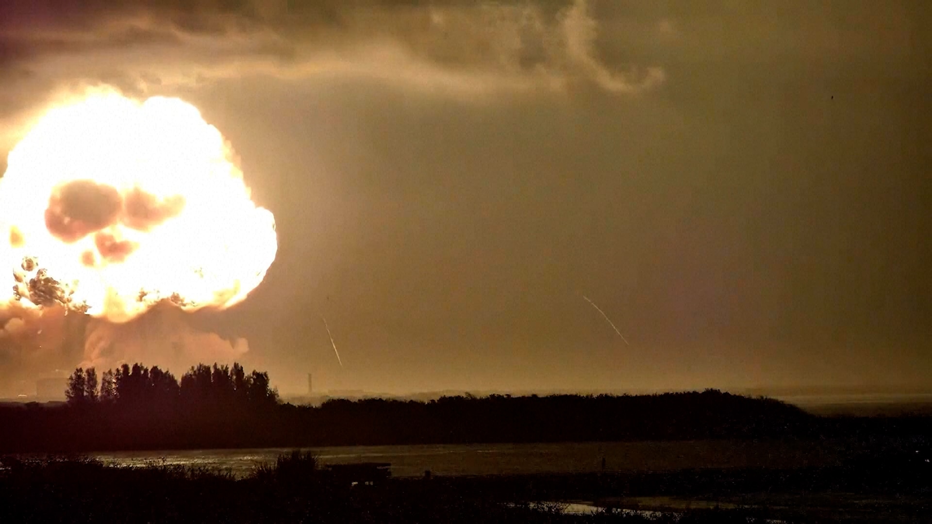 Watch: Moment Blue Origin rocket explodes