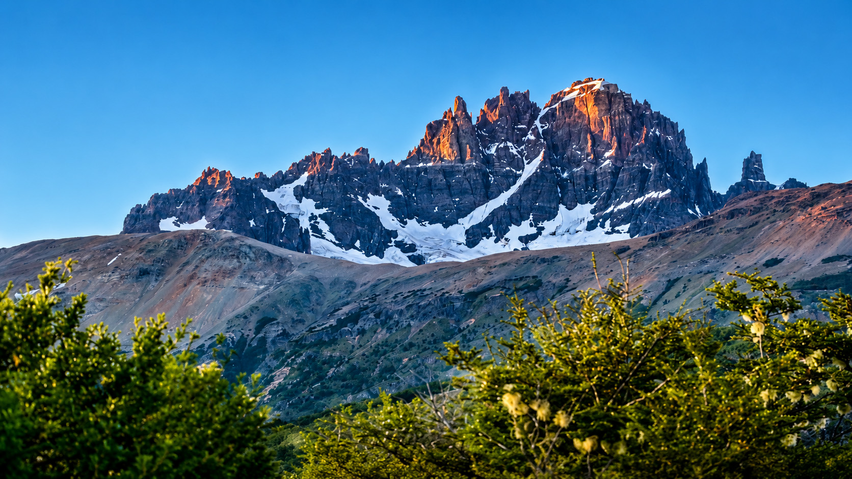 Fitz Roy’s jagged peak rising above Patagonia’s wild landscape