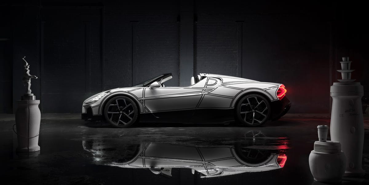 This special Bugatti Mistral features a delicate material that you ...
