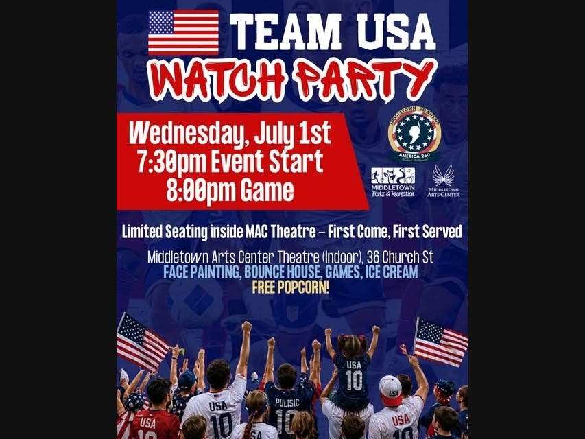 USA vs. Bosnia watch party Wednesday at Middletown Arts Center