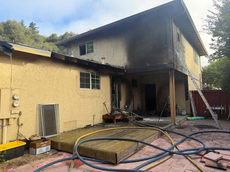 Early Sunday morning structure fire in Scotts Valley displaces 4