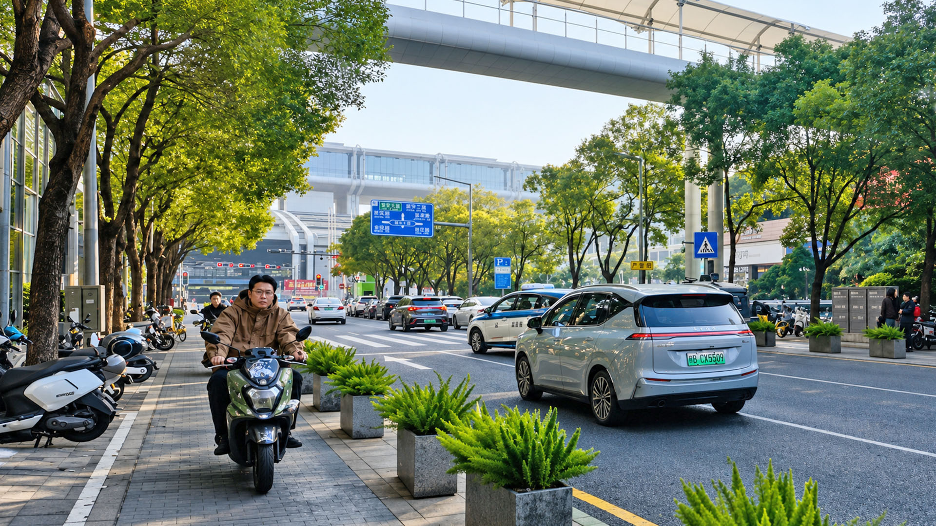 This everyday road hides a surprisingly fresh urban landscape