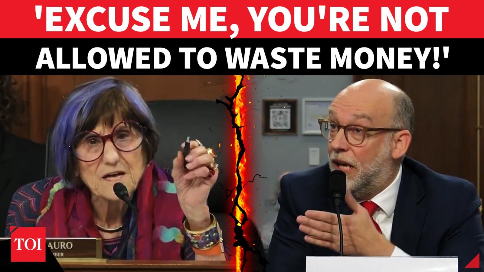 'No more wasting money!': DeLauro tears into Vought during explosive ...